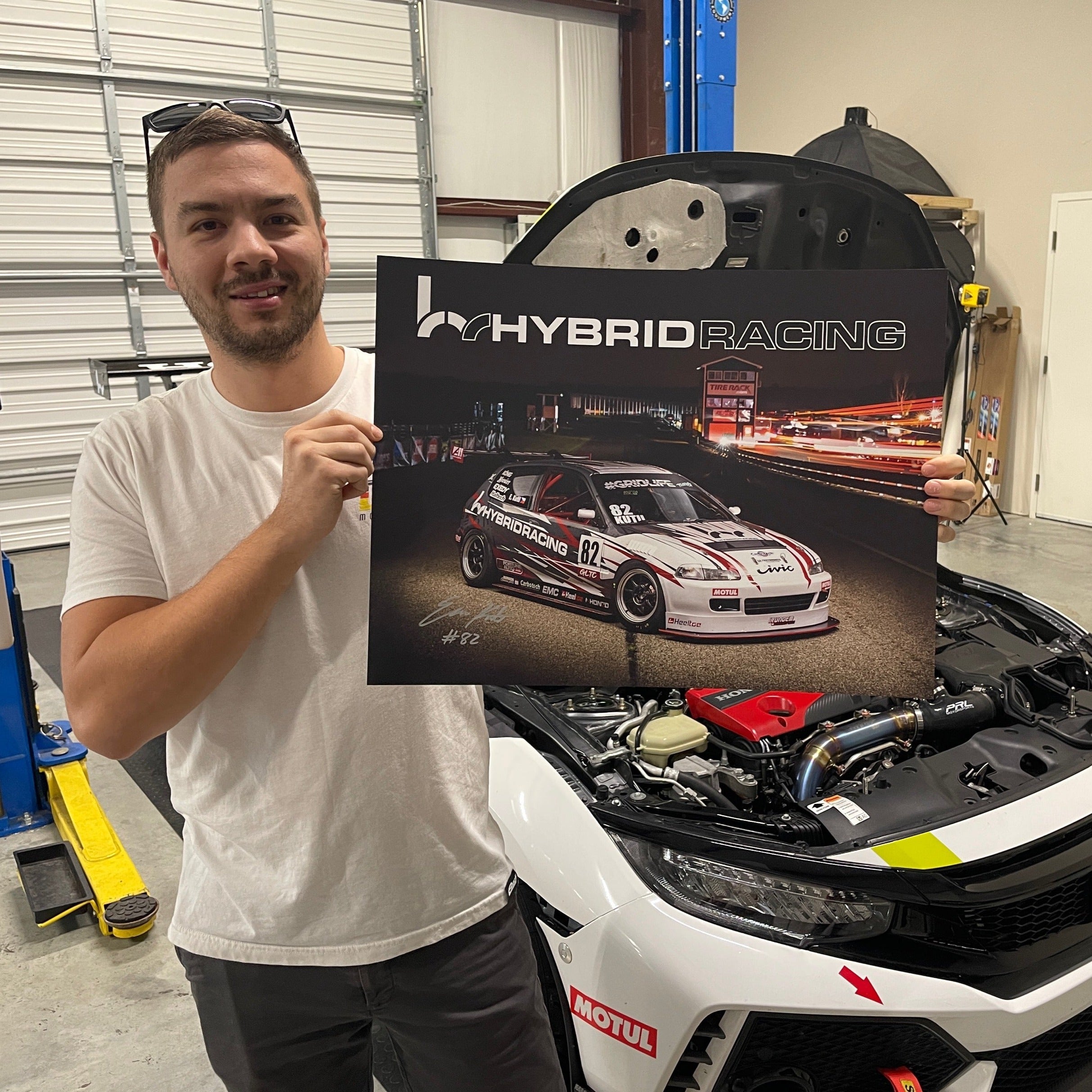 Hybrid Racing x Eric Kutil Racing #82 GLTC Racecar Poster – AHC Garage